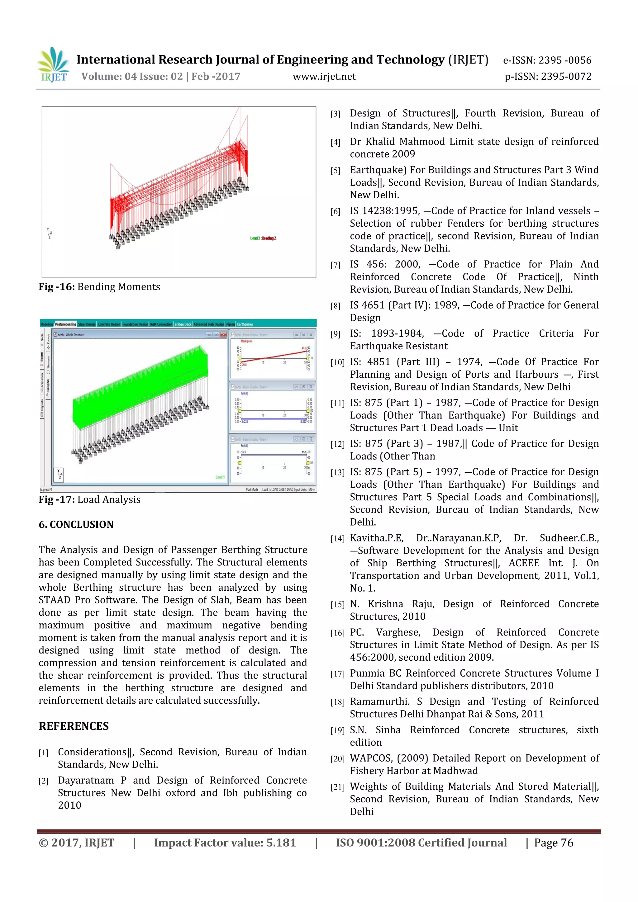Analysis and Design of Passenger Berthing Structure | PDF