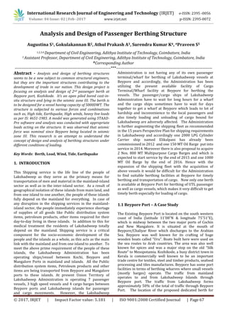Analysis and Design of Passenger Berthing Structure | PDF
