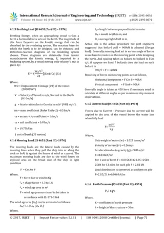 Analysis and Design of Passenger Berthing Structure | PDF