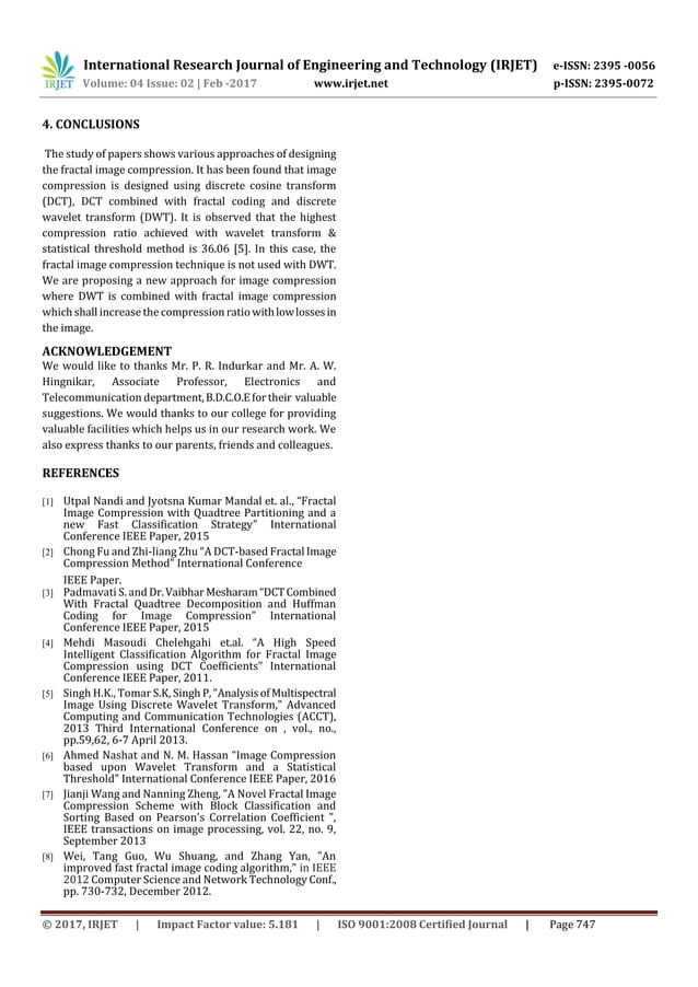 Review On Fractal Image Compression Techniques | PDF | Graphics ...