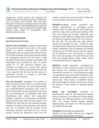 Parametric studies on heat transfer by natural convection in vertical ...