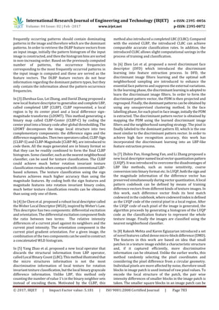 A survey on feature descriptors for texture image classification | PDF