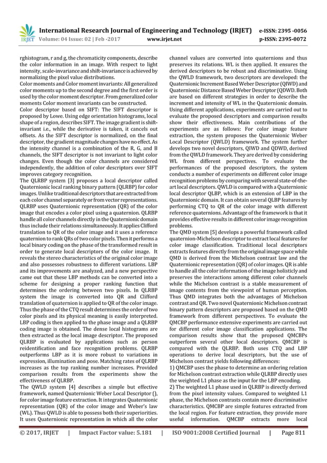 Survey On Local Color Image Descriptors Pdf
