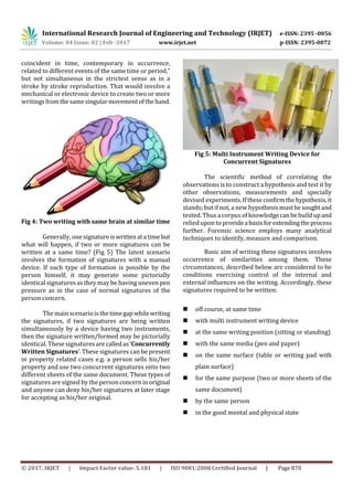 Concurrently Written Signatures- Pictorially Identical Signatures | PDF