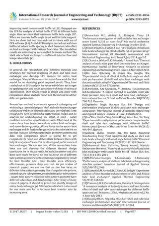 A Review on Investigation of Shell and Tube Heat Exchanger For Different Parameter | PDF
