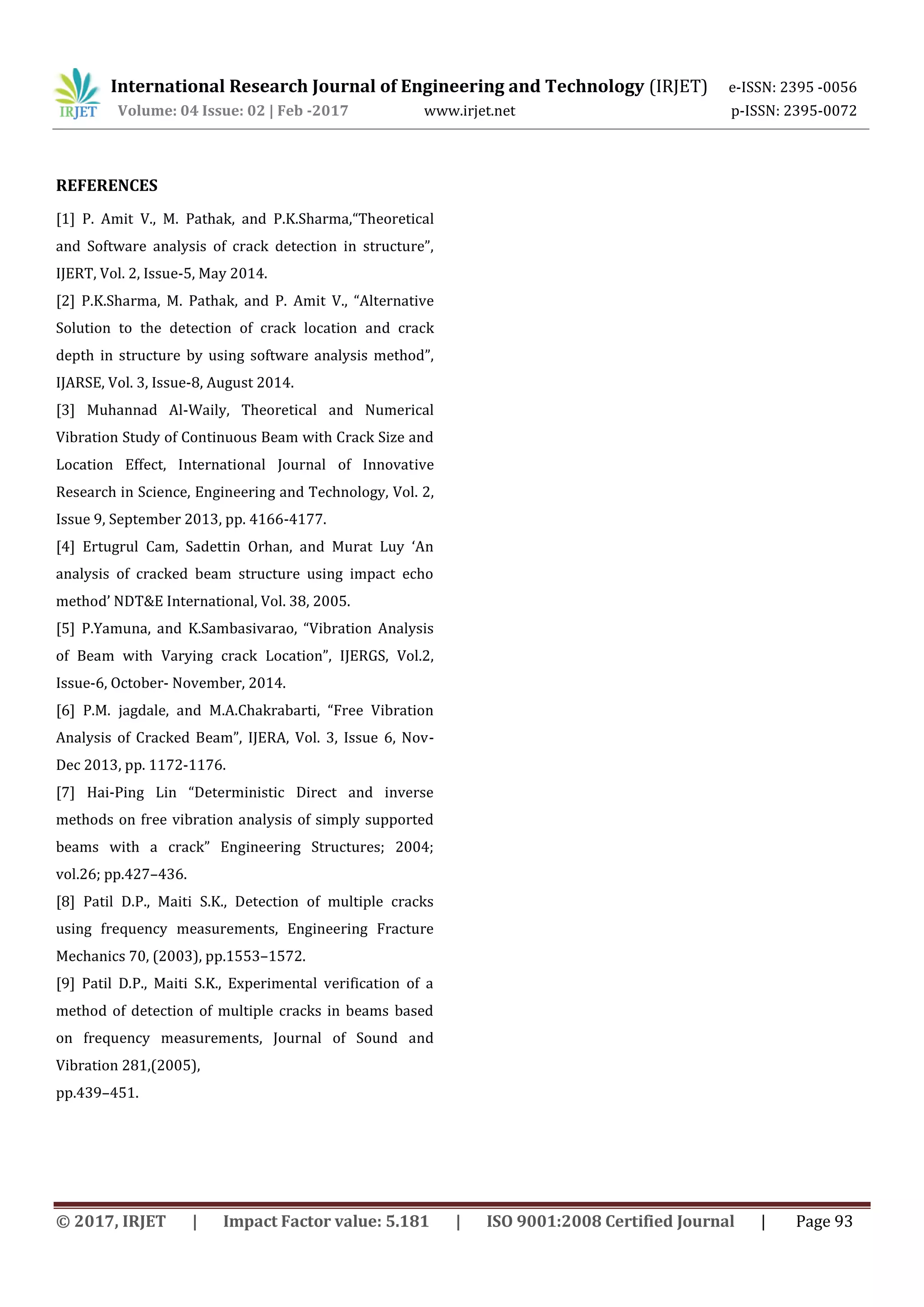 Modal Analysis Of Cracked Continuous Beam Using ANSYS | PDF