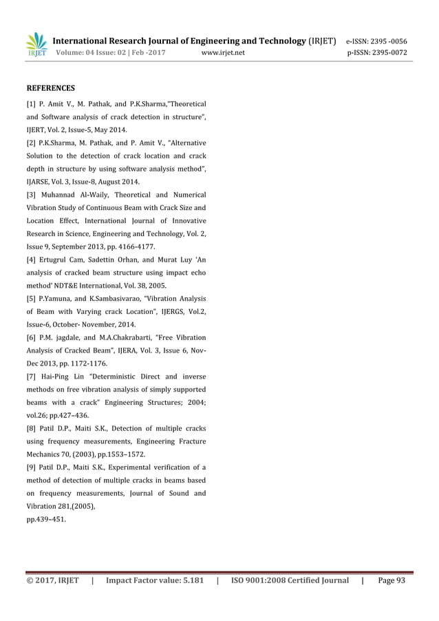 Modal Analysis Of Cracked Continuous Beam Using ANSYS | PDF | Physics | Science
