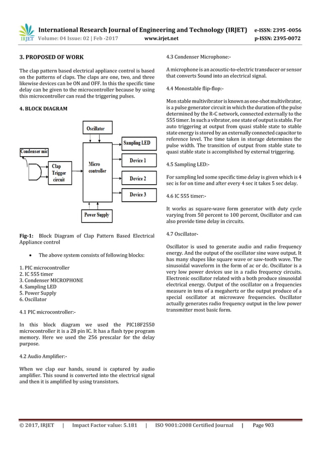 Clap Pattern Based Electrical Appliance control | PDF