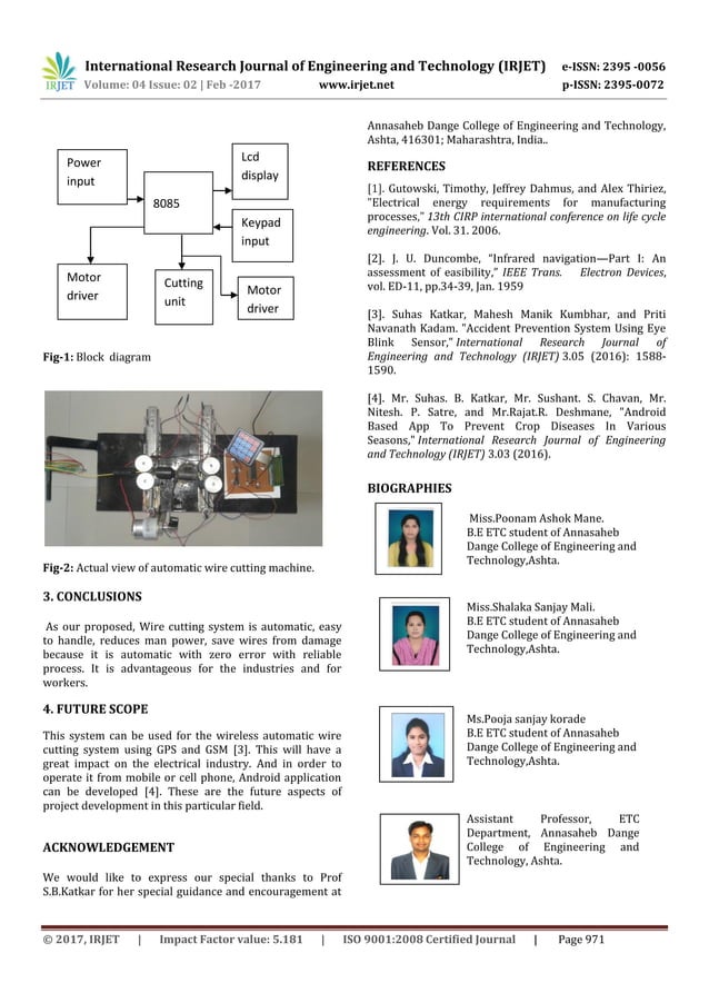 Automatic wire cutting machine | PDF