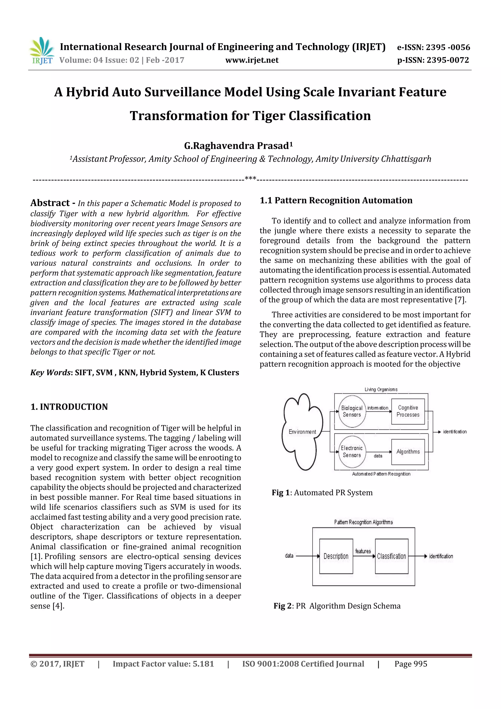 A Hybrid Auto Surveillance Model Using Scale Invariant Feature ...