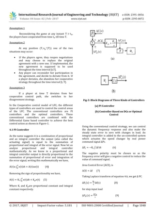 Differential game approach for the analysis of two area load frequency control | PDF