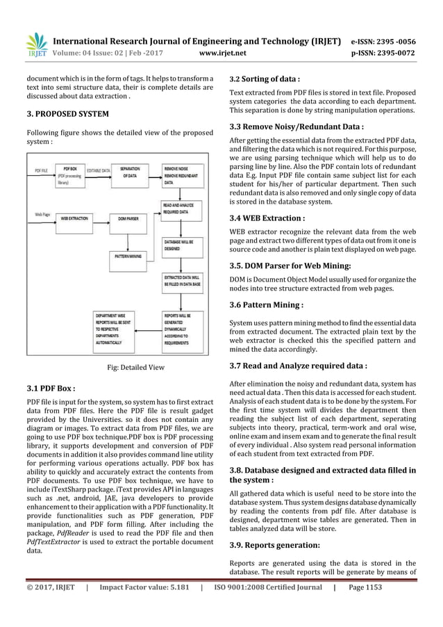 Extract And Analyze Data From Pdf File And Web A Review Pdf