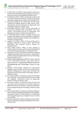 Significance of shear wall in flat slab multi storied building - A ...