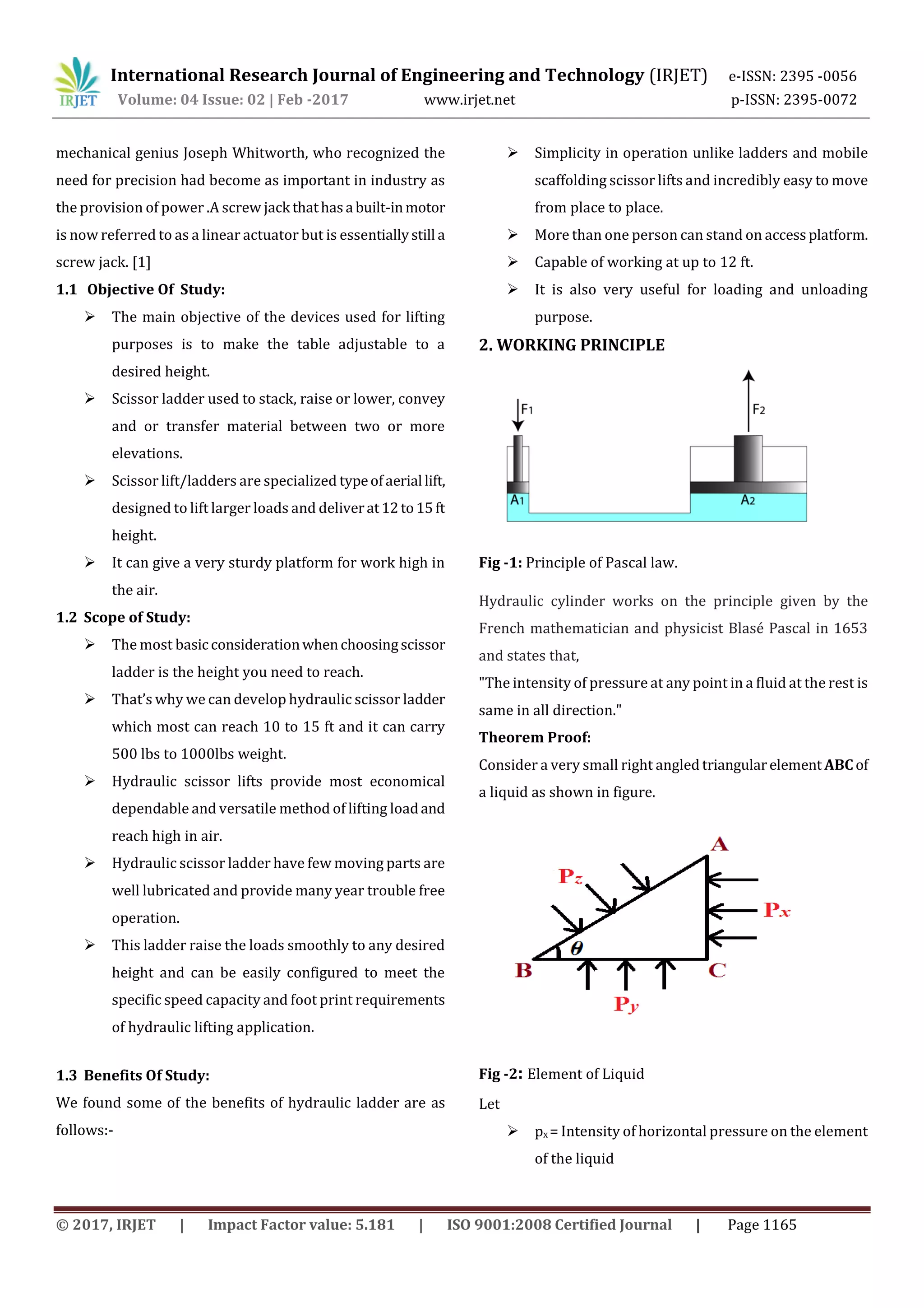 Fabrication and testing of hydraulic ladder | PDF