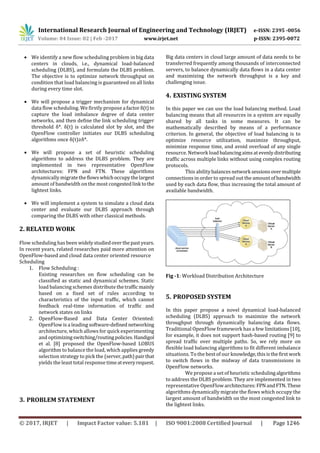 Efficient Dynamic Load-Balance Flow Scheduling in cloud for Big Data Centers. | PDF
