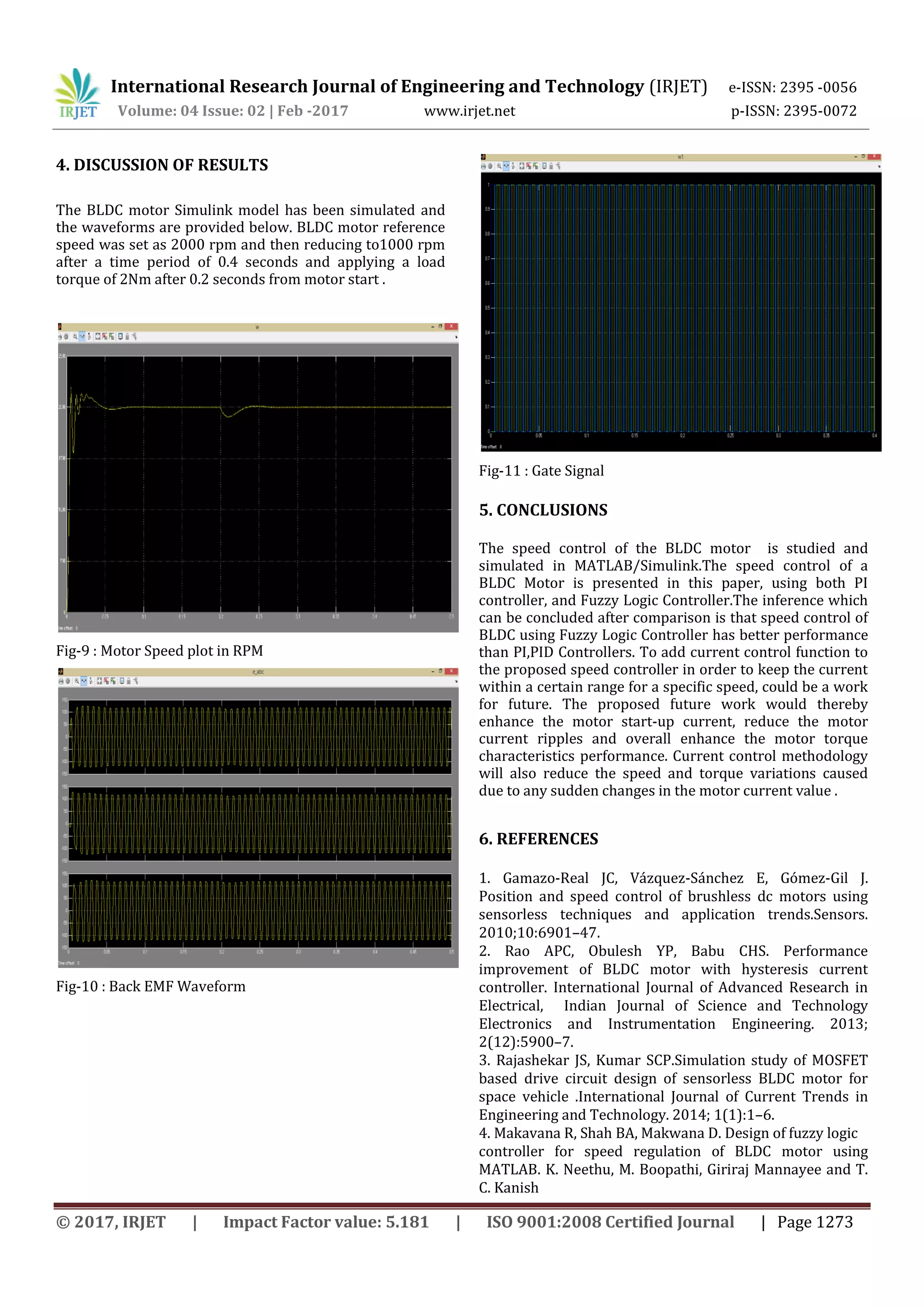 Fuzzy Controller for Speed Control of BLDC motor using MATLAB | PDF
