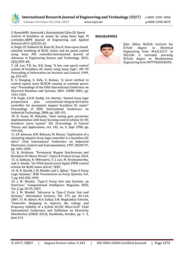 Fuzzy Controller for Speed Control of BLDC motor using MATLAB | PDF | Internet of Things | Internet