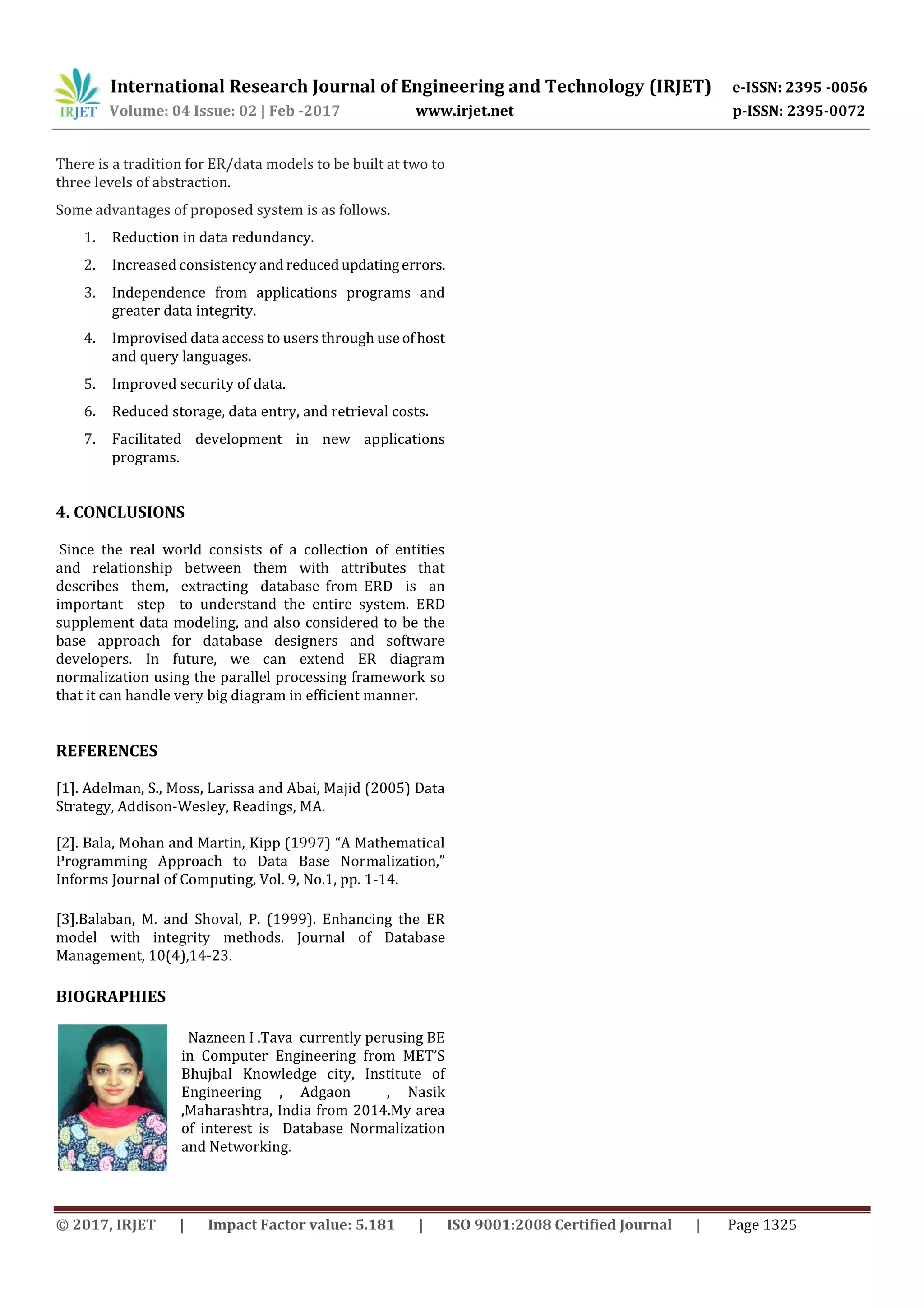 Review On Automation Tool For Erd Normalization Pdf