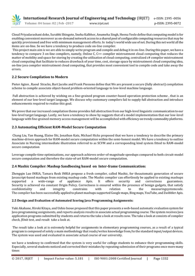 Online java compiler with security editor | PDF | Programming Languages ...