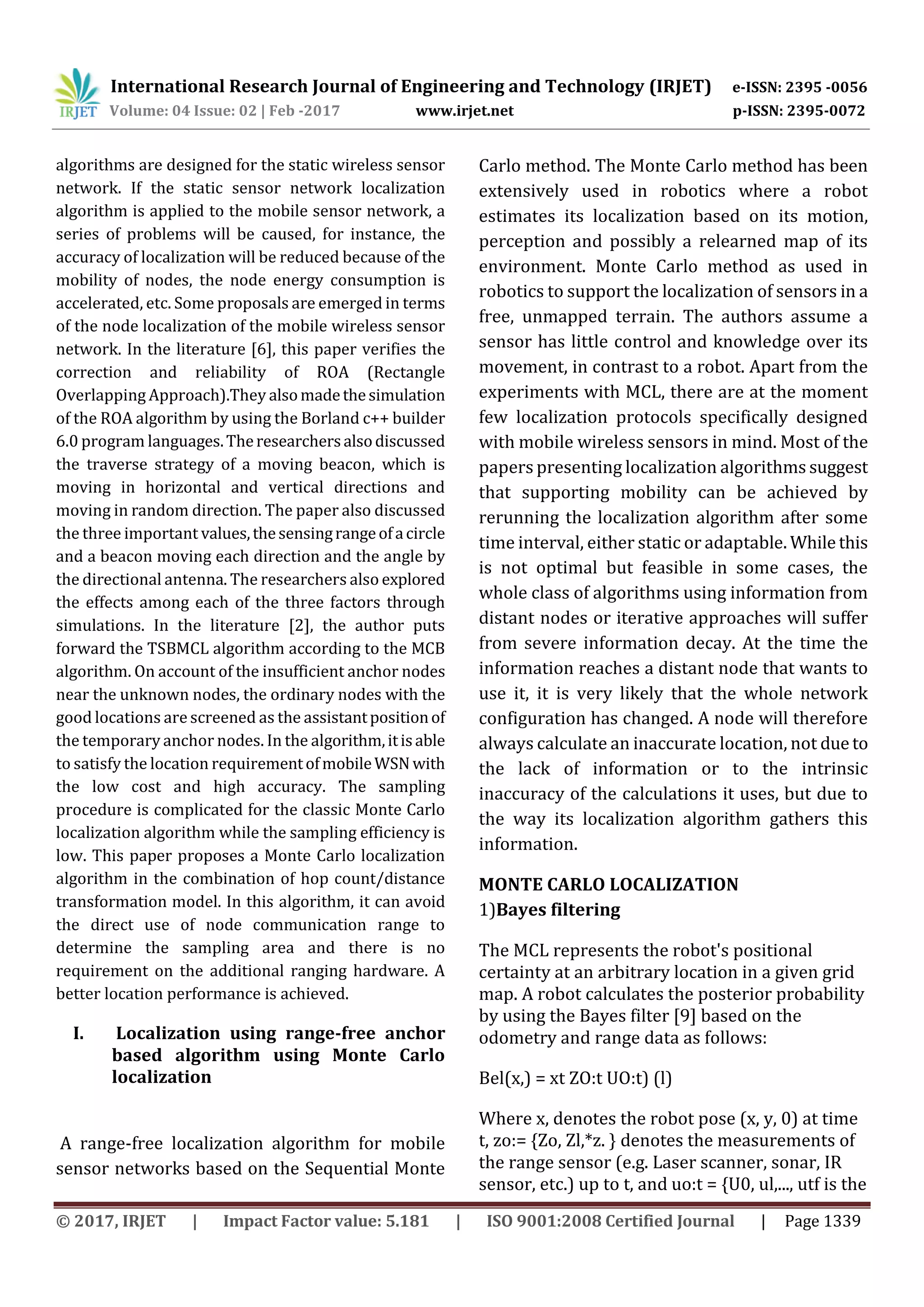 Localization of wireless sensor network | PDF