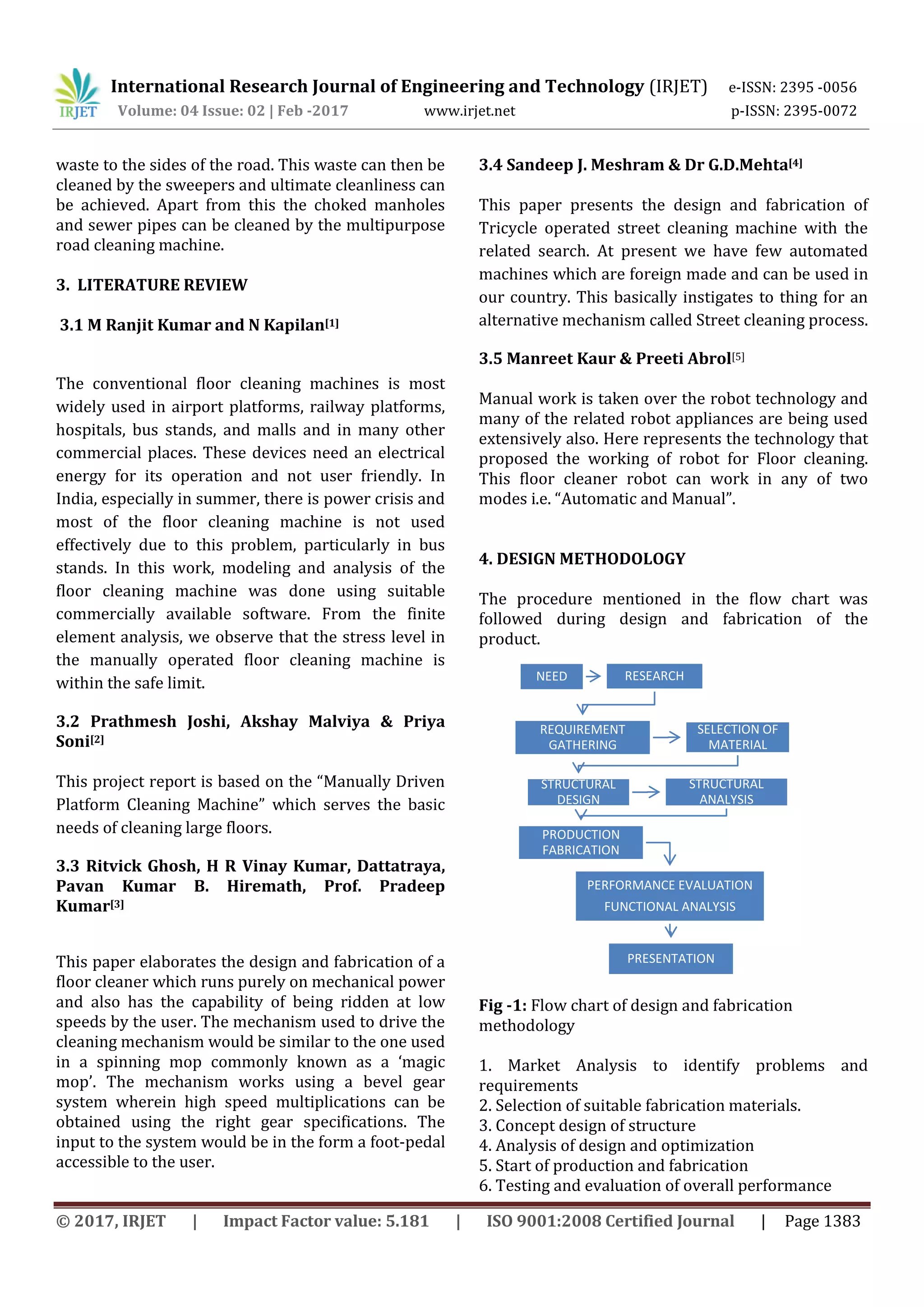 Study of Multipurpose Road Cleaning Machine | PDF