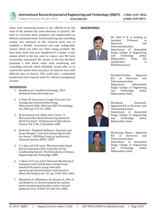 IOT Based Water Level Monitoring System For Lake | PDF | Free Download