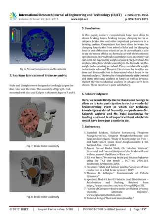 Optimum design of braking system for a formula 3 race cars with numeric ...