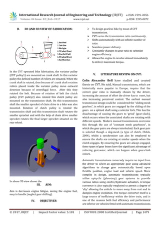 Fabrication of CVT operated bike | PDF | Motorcycle Sports | Auto Racing