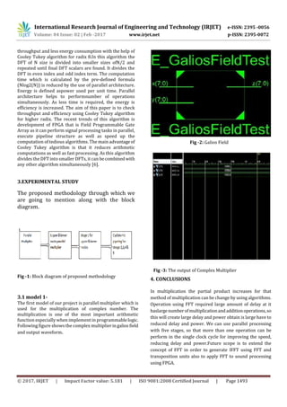 Review on low power high speed 32 point cyclotomic parallel FFT Processor | PDF
