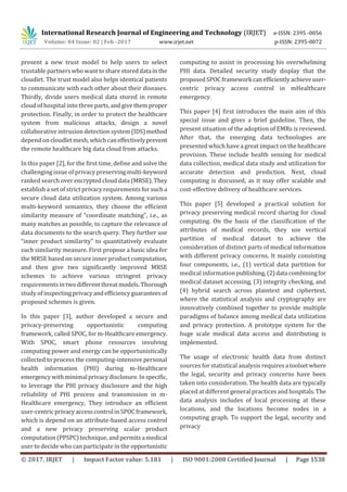 Survey on Medical Data Sharing Systems with NTRU | PDF | Cloud Computing | Internet