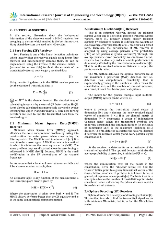 A Sphere Decoding Algorithm for MIMO | PDF | Computer Networking | Computing
