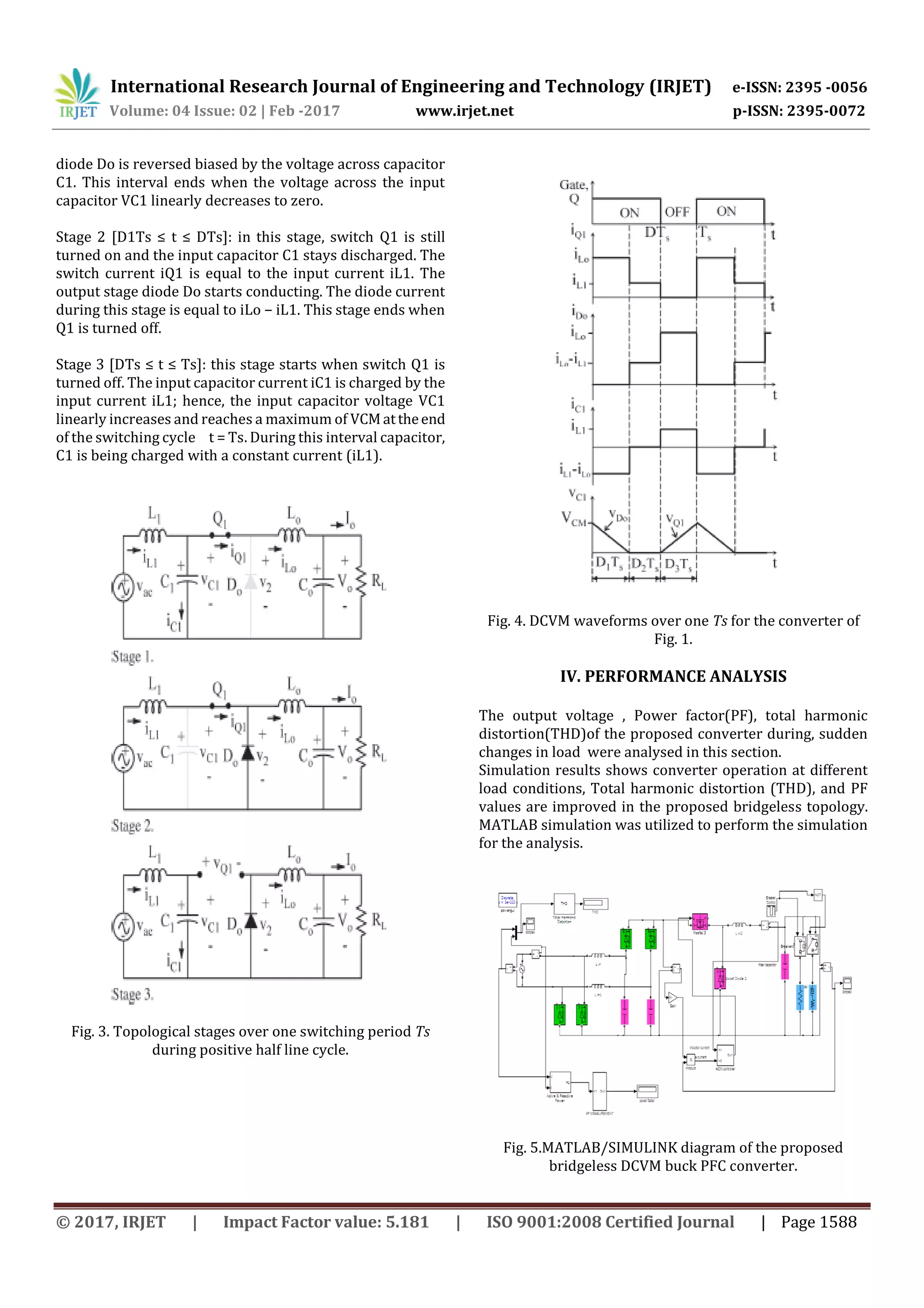 Design of bridgeless high-power-factor buck-converter operating in discontinuous capacitor ...