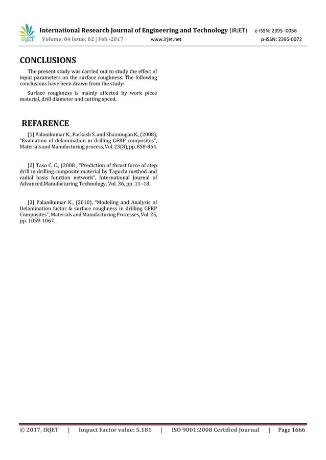 Optimization Of Cutting Parameters In Cnc Drilling Of P30 Tool Steel By Using Taguchi Method Pdf