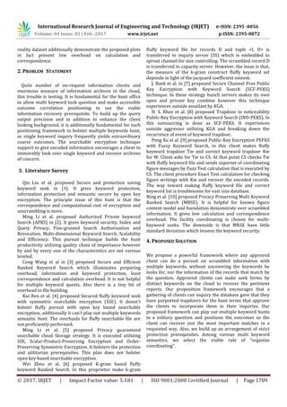 Multi-Keyword Ranked Search in Encrypted Cloud Storage | PDF | Search | Internet