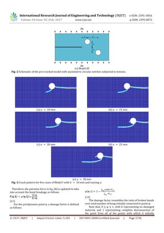 Unguided crack growth simulation in asymmetric specimens using bond-based peridynamics | PDF