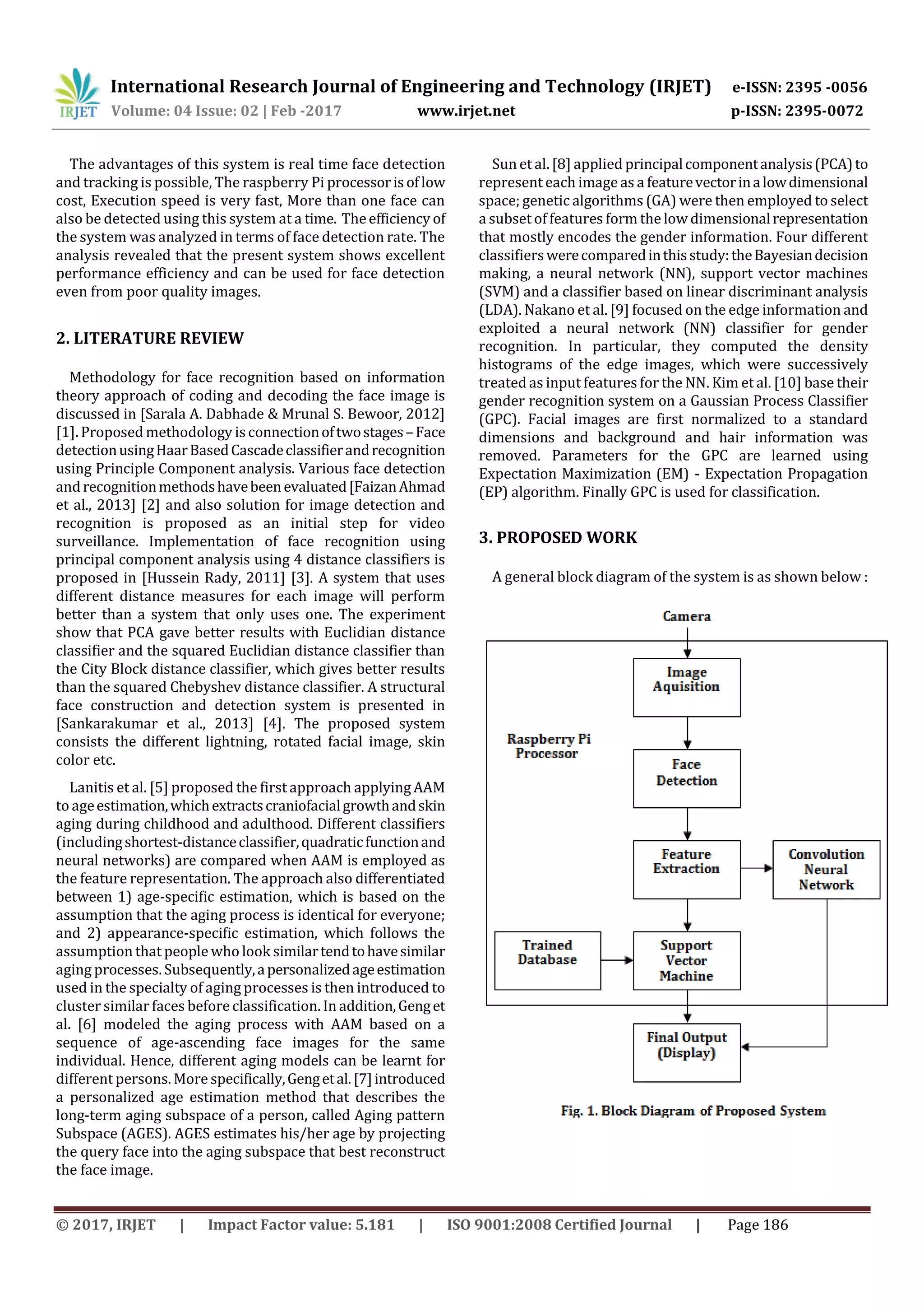 Human Face Detection and Tracking for Age Rank, Weight and Gender Estimation based on Face ...