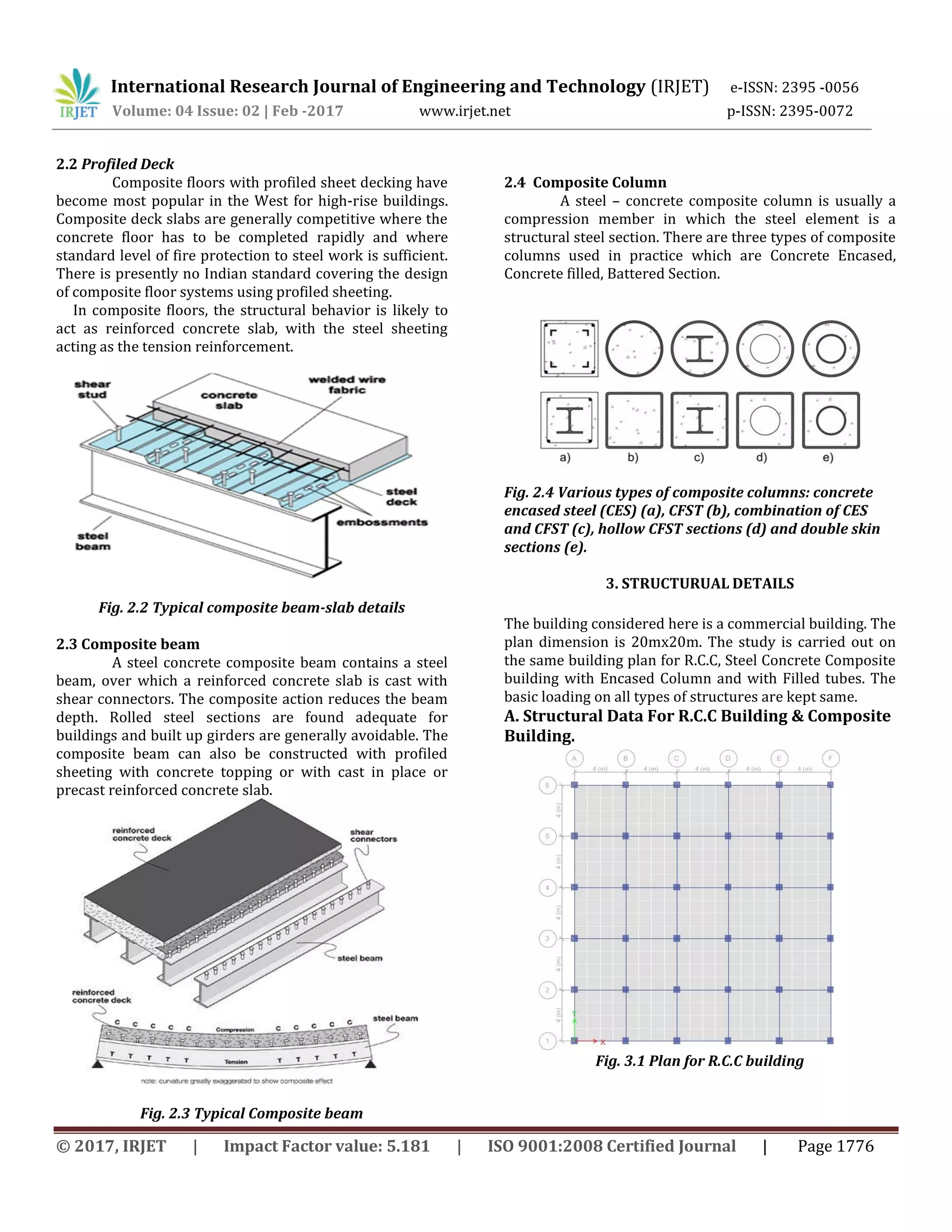 Comparative study on behaviour of RCC and steel – concrete composite ...