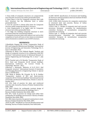 Comparative study on behaviour of RCC and steel – concrete composite ...