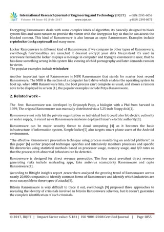 Ransomeware : A High Profile Attack | PDF | Operating Systems | Computer Software and Applications