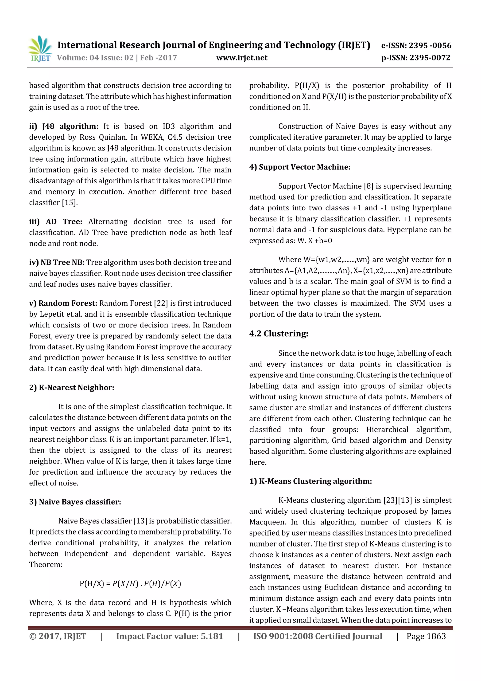 Intrusion Detection System Classification Techniques And Datasets To Implement Pdf