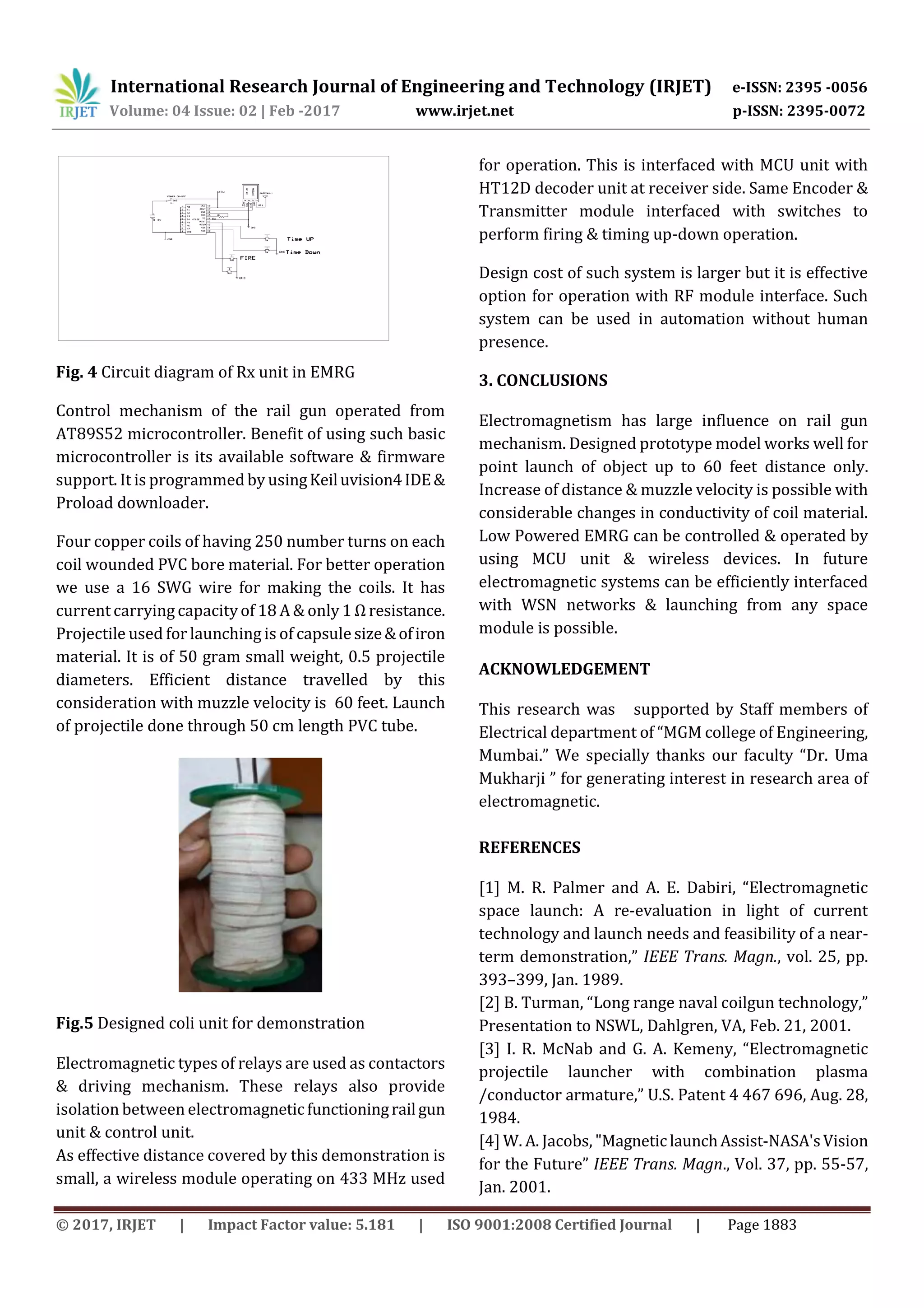 Demonstration of Electromagnetic Phenomenon for Point Object Launching ...