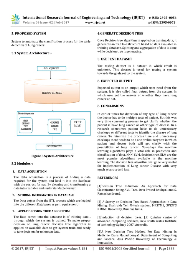 Lung Cancer Detection using Decision Tree Algorithm | PDF | Lung and Respiratory Health ...