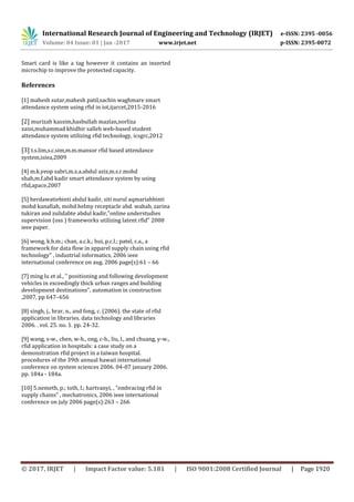 IoT based smart attendance system | PDF