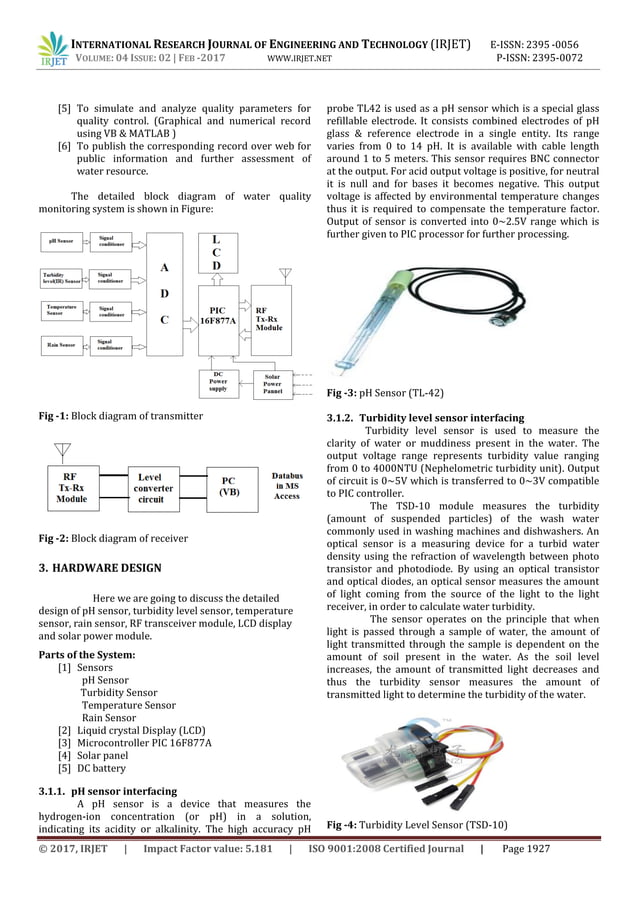 Water Quality Measuring System Using Wireless Sensor Network | PDF