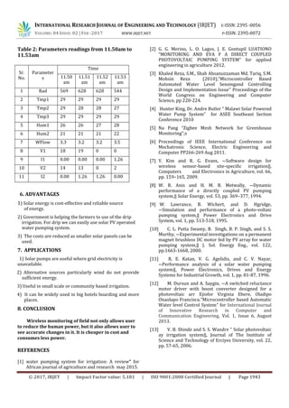 Monitoring of Solar Water Pumping System | PDF