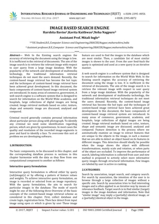 Image based search engine | PDF