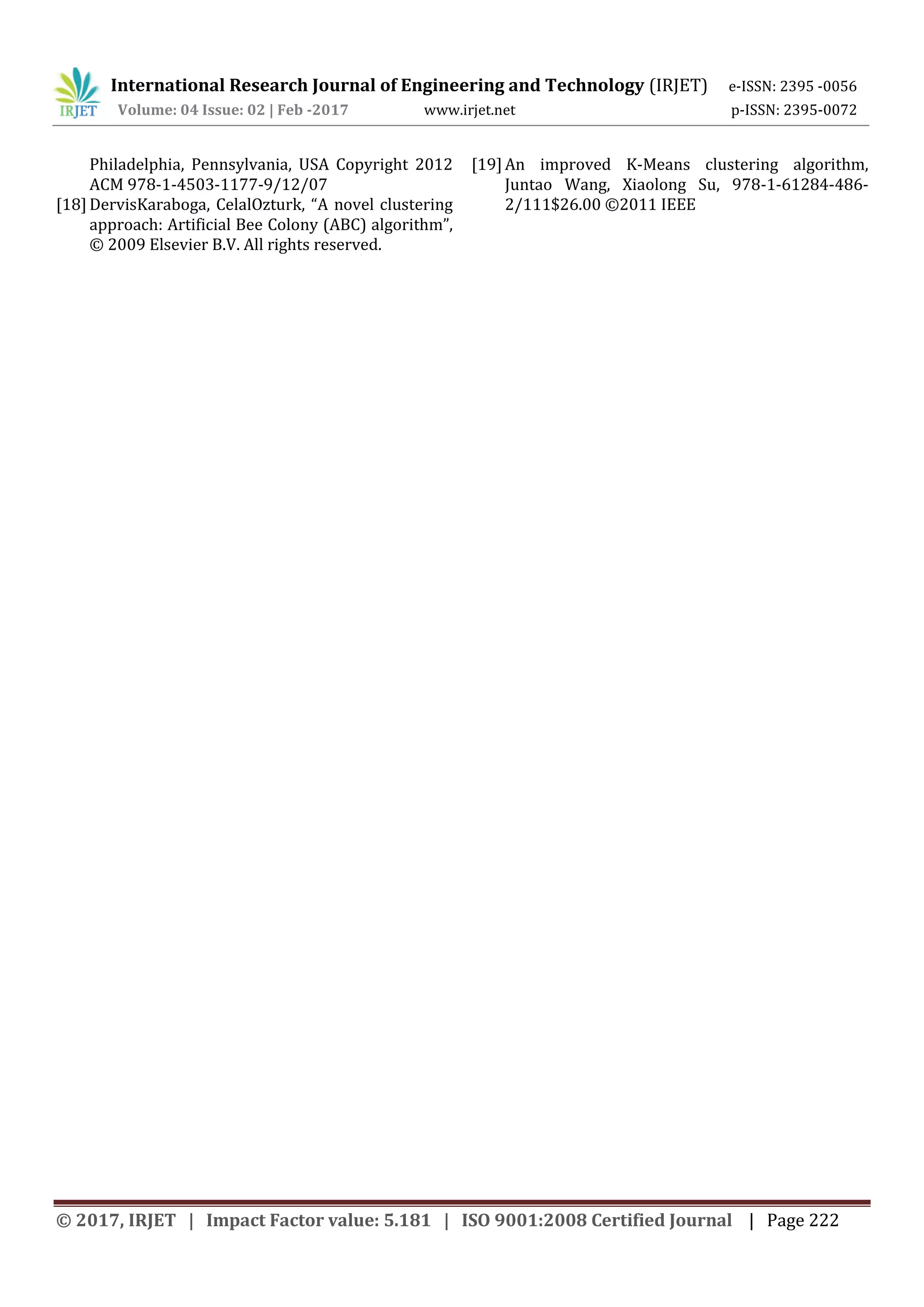 A Firefly based improved clustering algorithm | PDF A Firefly based improved clustering algorithm | PDF