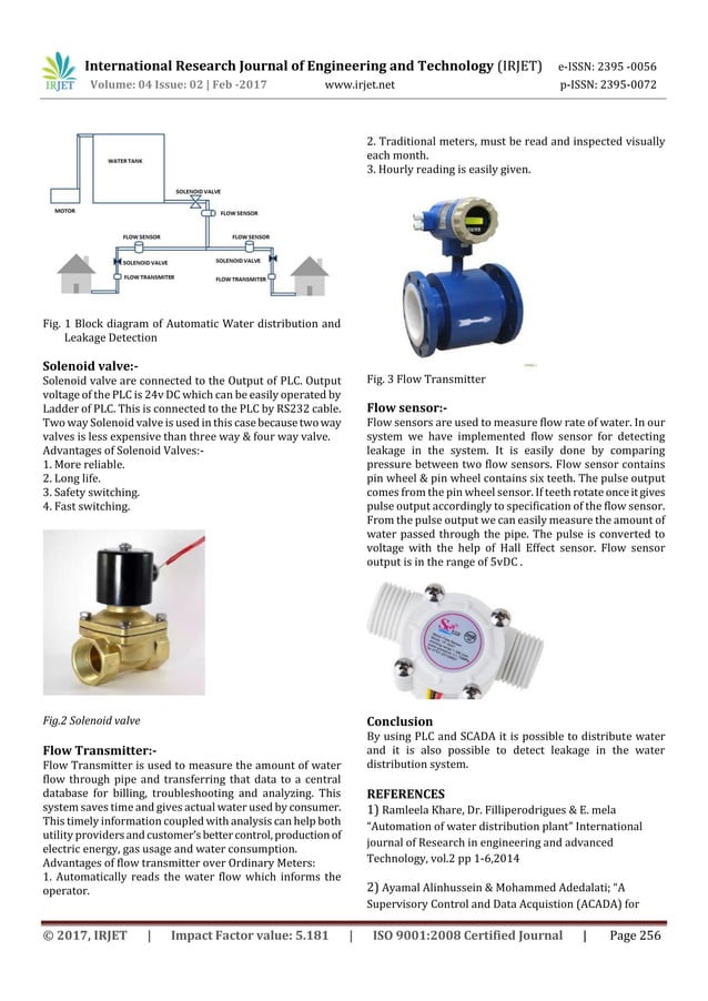 Automatic Water Distribution and Leakage Detection Using PLC and SCADA ...