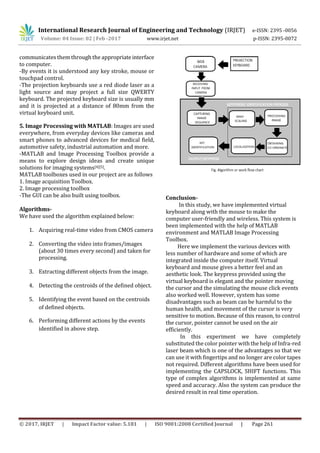 Paper on Virtual inputs for Computer | PDF