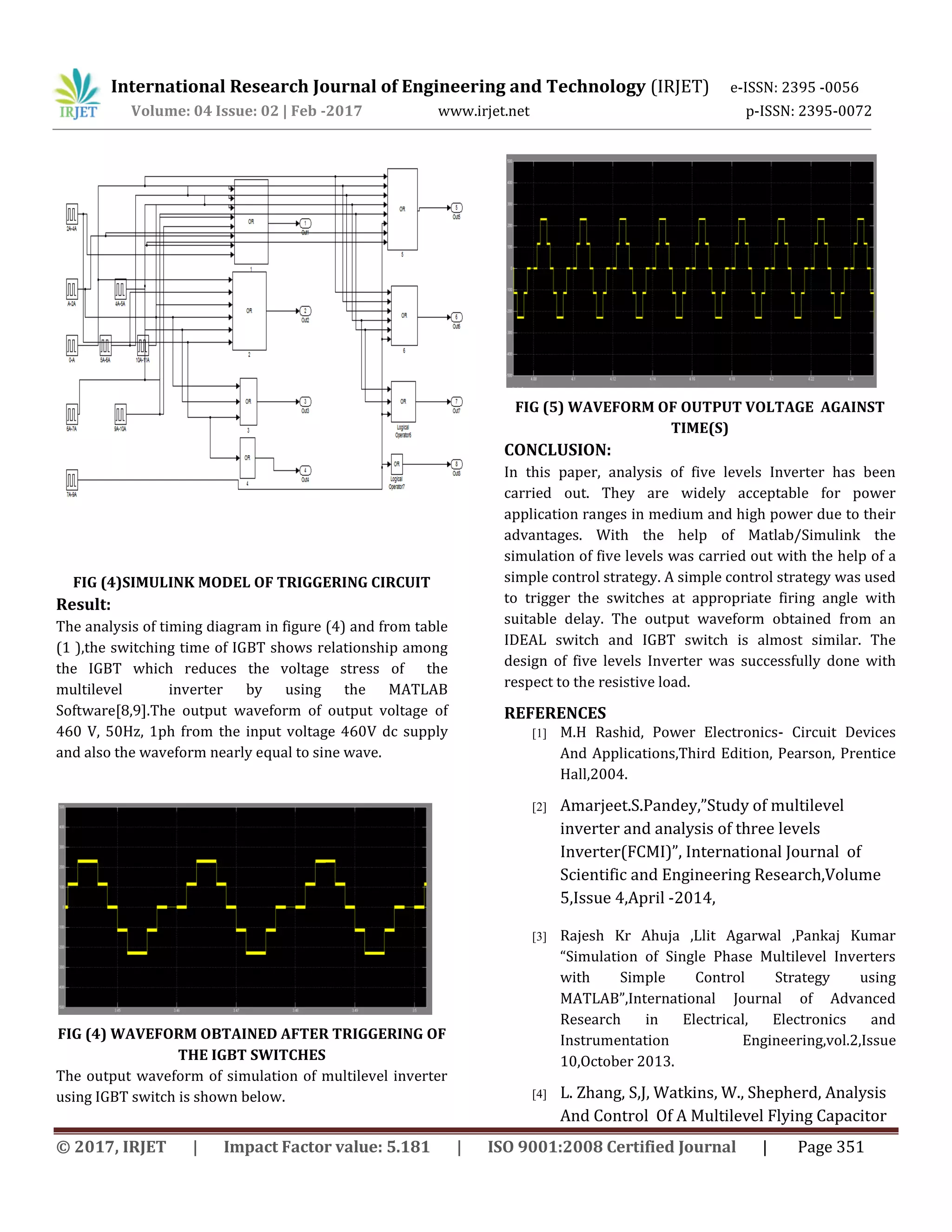 A 5-Level Single Phase Flying Capacitor Multilevel Inverter | PDF